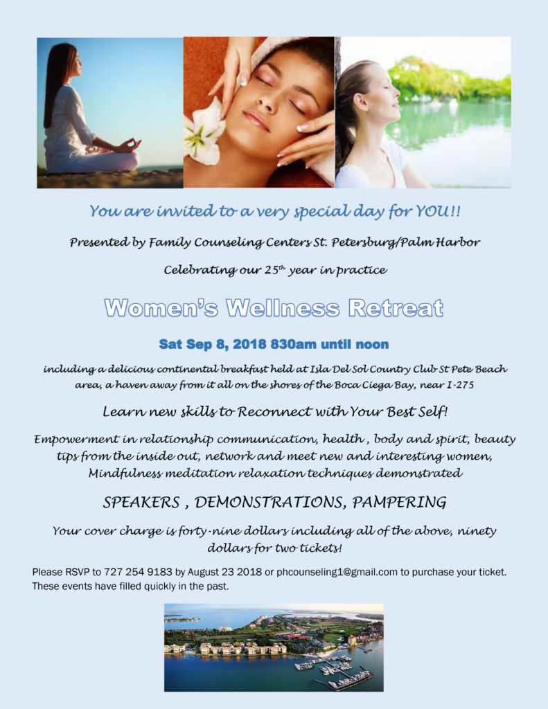 women’s retreat flyer | Palm Harbor Family Counseling Center